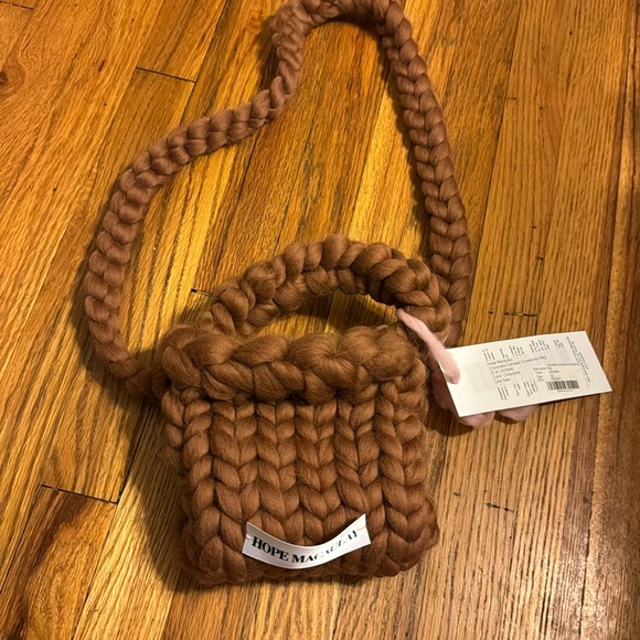 Hope Macaulay | Bags | Hope Macaulay Chocolate Colossal Knit Crossbody ...